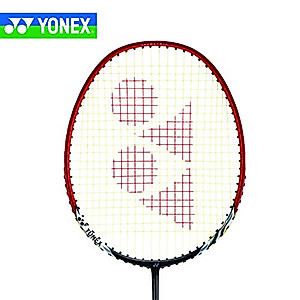 YONEX Nanoray 6000I G4 - U Aluminium Strung Badminton Racket with Full Racket Cover (Red) | for Intermediate Players | 92 Grams | Maximum String Tension - 24lbs