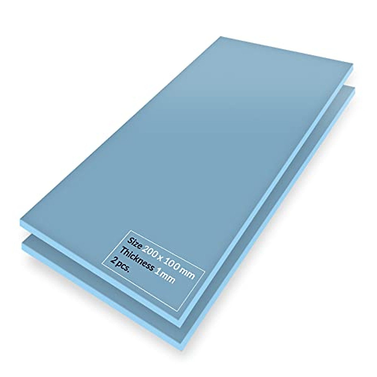 ARCTIC TP-3: Premium Performance Thermal Pad, 200 x 100 x 1.0 mm (Stackable to 2.0 mm Without Performance Loss), 2 Pieces - High Performance, Particularly Soft, Ideal Gap Filler, Bridging Gaps