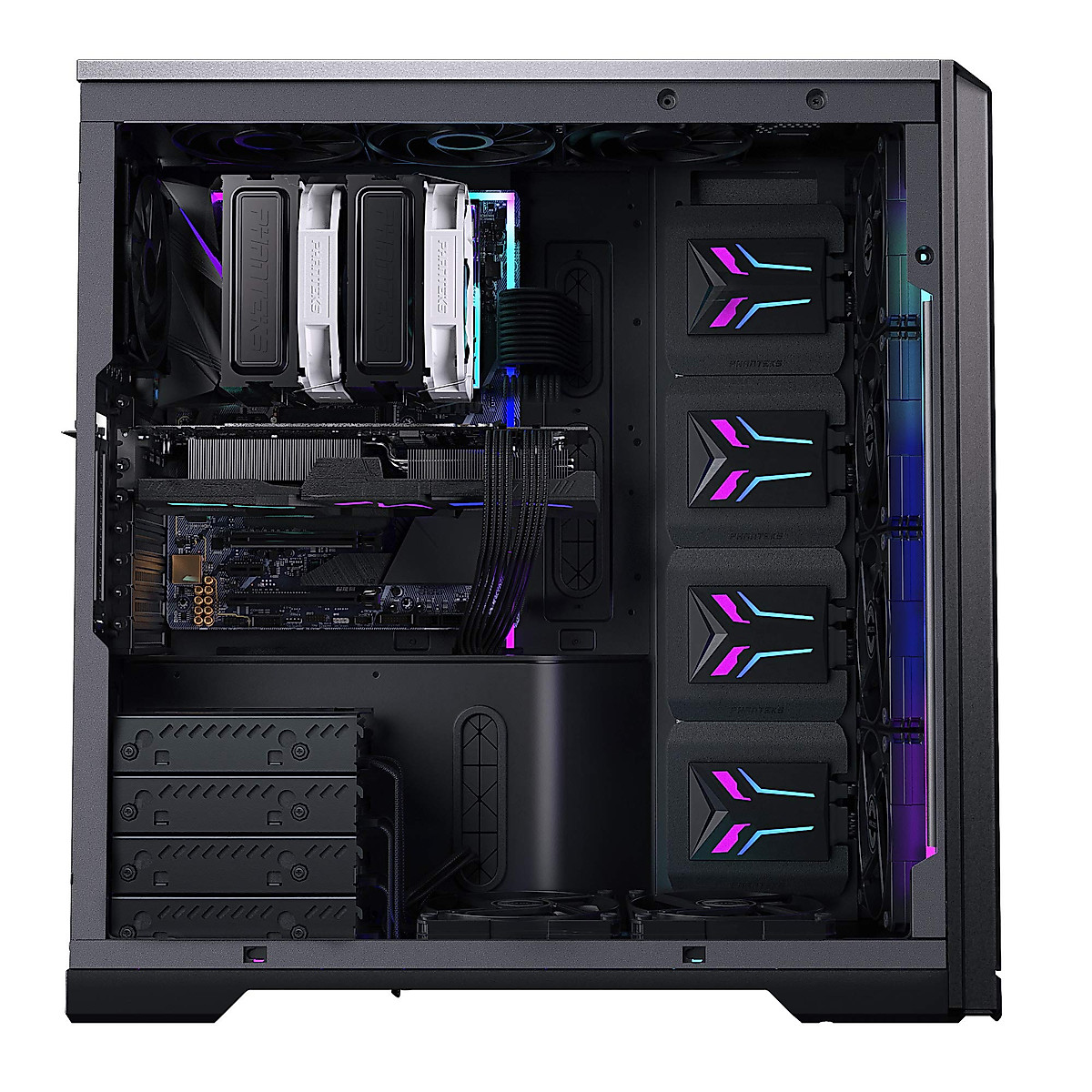 Phanteks (PH-ES620PC_BK01) Enthoo Pro 2 Full Tower – High-Performance Fabric mesh, Closed Window, Dual System/PSU Support, Massive Storage, Black