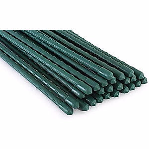 TINGYUAN Garden Stakes 48 Inches Steel Plant Stakes, Pack of 25