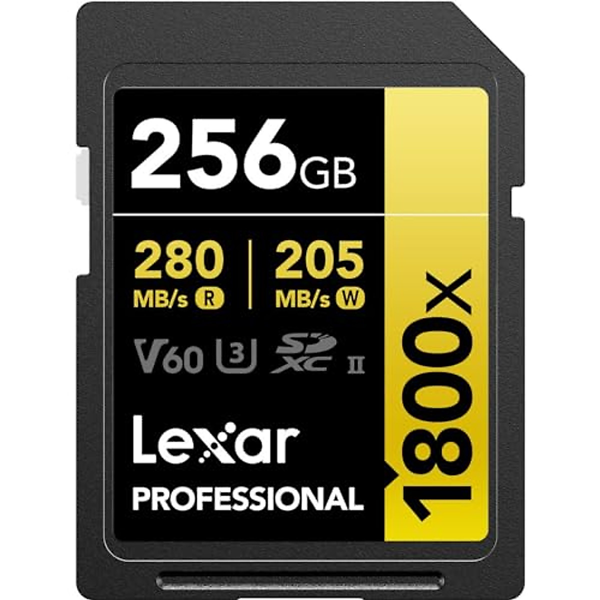 Lexar Gold Series Professional 1800x 256GB UHS-II SDXC Memory Card, 2-Pack