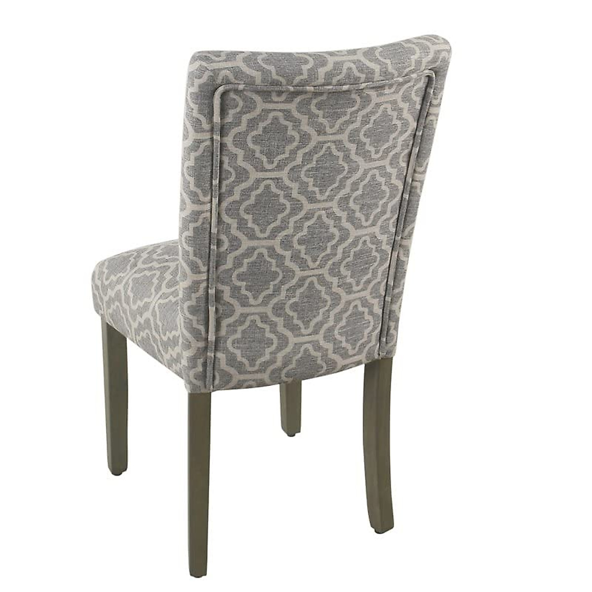 HomePop Parsons Classic Upholstered Accent Dining Chair, Single Pack, Grey