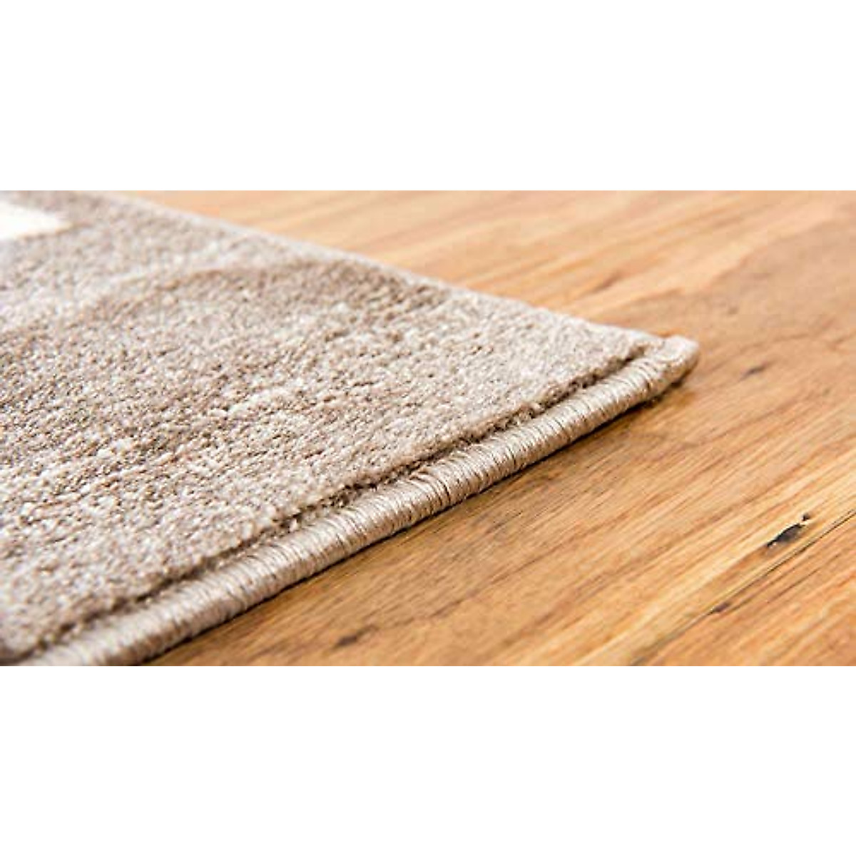 Unique Loom Uptown Collection by Jill Zarin Collection Greek Key Textured Modern Light Brown Area Rug (9' 0 x 12' 0)