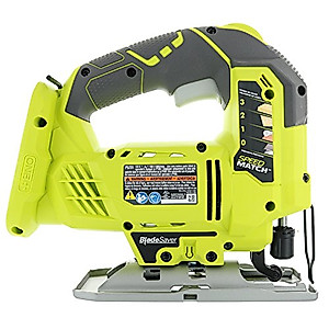RYOBI One+ P5231 18V Lithium Ion Cordless Orbital T-Shaped 3,000 SPM Jigsaw (Battery Not Included, Power Tool and T-Shaped Wood Cutting Blade Only)