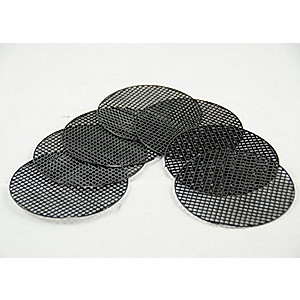 18 Pcs Round Black Plastic Drainage Mesh/Screen/Net for Potted Plants & Bonsai Pots - 4"x 4"