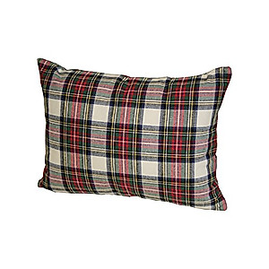 Rennie & Rose Dress Stewart Plaid Throw Pillow, 12-Inch by 16-Inch