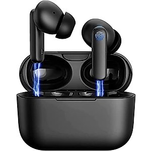 Acres Wireless Earbuds, [2023 Upgraded] Earphone Bluetooth 5.1 with Charging Case.Smart Noise Reduction for Clear Calls, Enhanced Deep Bass of Sports Headphones for Sport/Travel/Gym