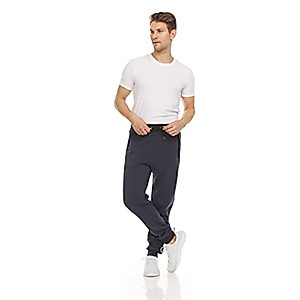 PURE CHAMP Mens 3 Pack Fleece Active Athletic Workout Jogger Sweatpants for Men with Zipper Pocket and Drawstring Size S-3XL (X-Large, Set 2)