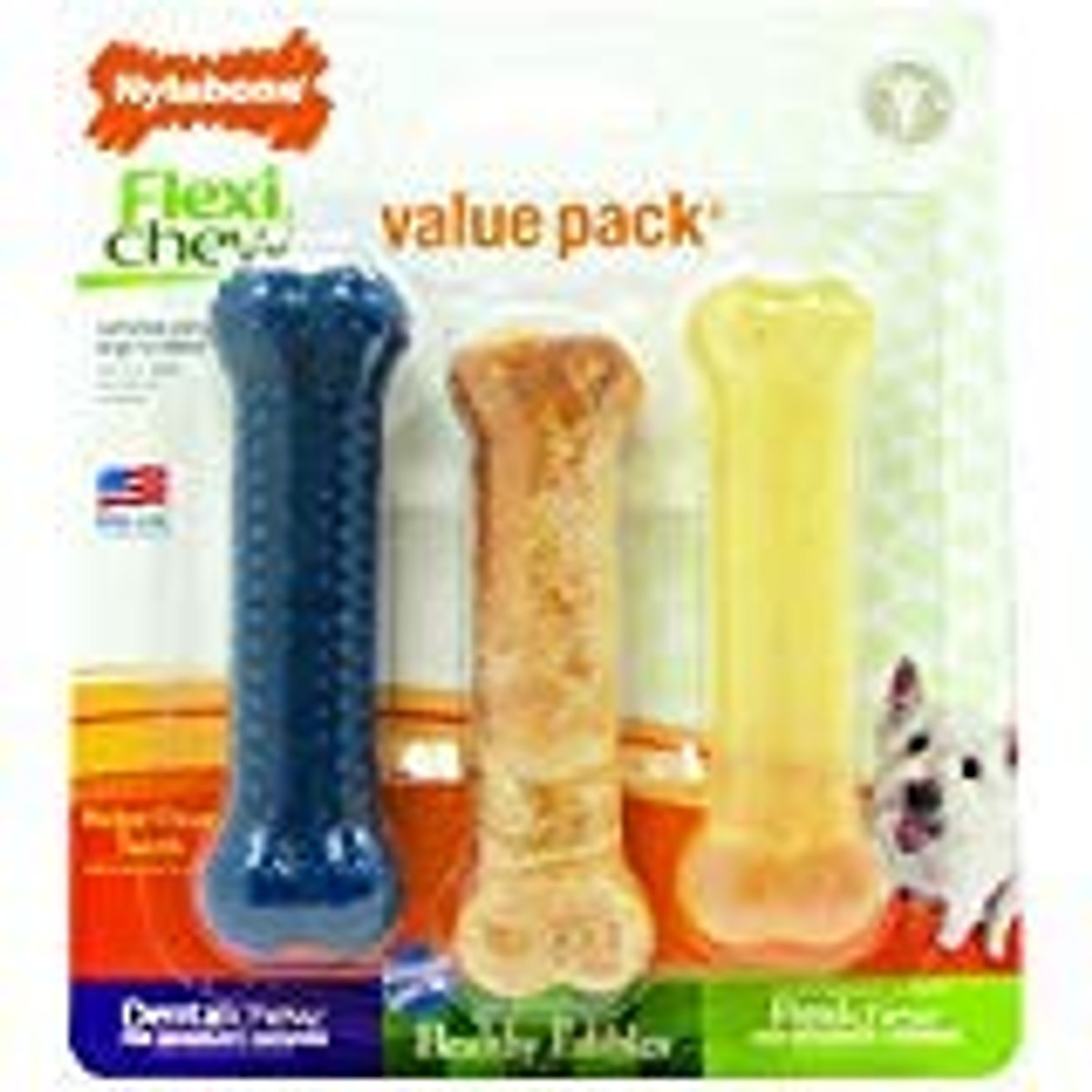 Nylabone Flexi Chew Variety Pack Regular