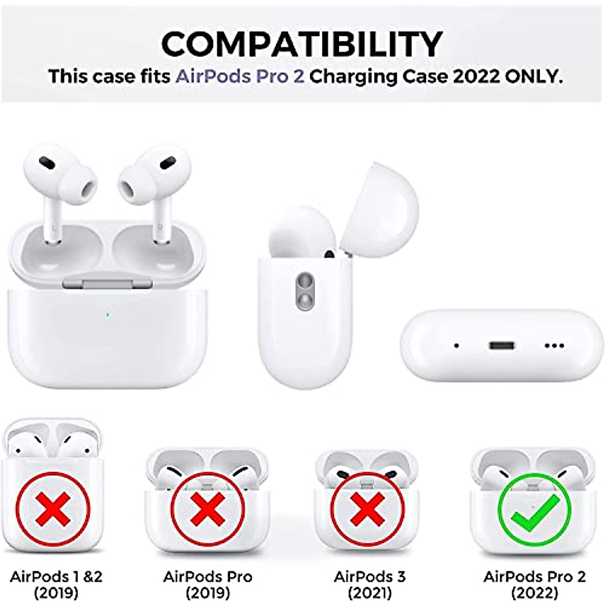 Cute AirPod Pro 2 Case with Beautiful Butterfly Pendant, Soft Silicone Protective Electroplating Cover Compatible with AirPods Pro 2 Generation 2022 Case