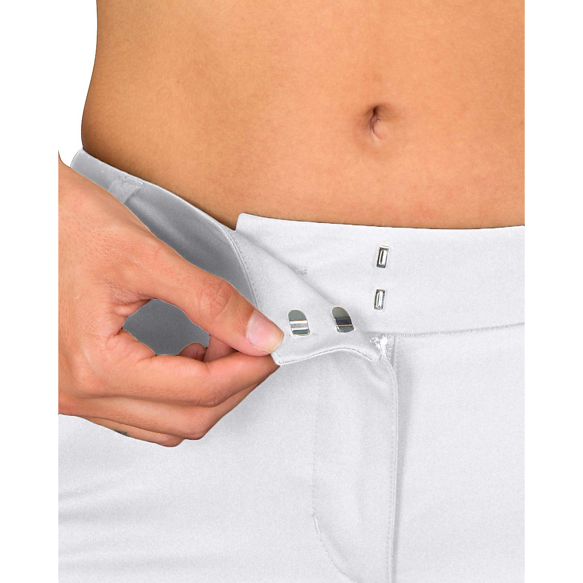 Three Sixty Six Womens Bermuda Golf Shorts 8 ½ Inch Inseam - Quick Dry Active Shorts with Pockets, Athletic and Breathable Ice White