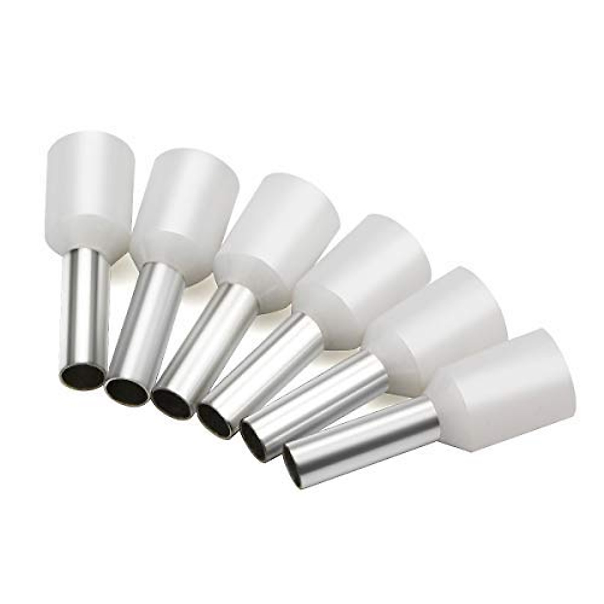 XHF 1000 PCS AWG 24/0.34mm² Wire Ferrules Insulated Copper Crimp Connectors, Crimp Pin Cord End Terminals White