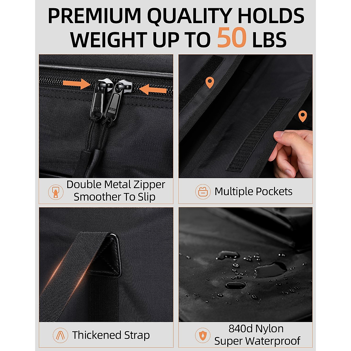 Nicpro Art Portfolio Bag 24 x 36 Inches Waterproof Nylon Artist Carrying Bag Soft Sided with Shoulder Strap, Storage Case for Artwork Sketch Drawing Canvas Photography Poster Solar Panel