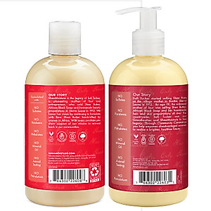 Shea Moisture Curly Hair Shampoo and Conditioner Set for Women with Red Palm Oil & Cocoa Butter - Sulfate-free Hair Care, 13 Oz (2 Piece)