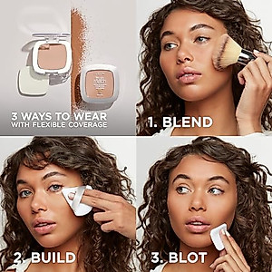 L'Oreal Paris True Match Super Blendable Oil Free Foundation Powder, N3 Light Medium, 0.33 oz, Packaging May Vary