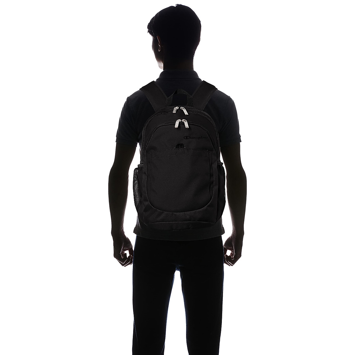 Champion(チャンピオン) Men's Backpack, Black (Black 19-3911tcx)