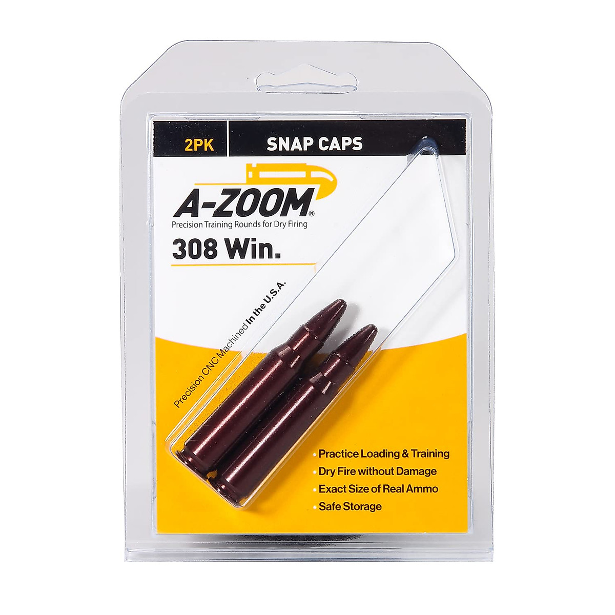 A-Zoom, Rifle Metal Snap Caps, 308 Winchester, Per 2, Red (12228)