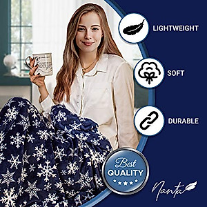 NANTA Fleece Blanket with Pouch Flannel Perfect for Sofa Couch Throw Blanket Super Cute Soft Blanket