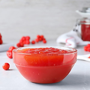 Tofficu 6pcs 2.4×1.2IN Mini Prep Bowls Glass Pudding Bowls Jelly Cups Small Clear Glass Bowls Dessert Containers Kitchen