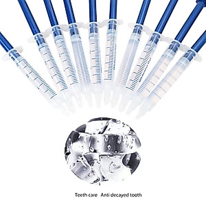 Teeth Whitening Kit (10) Gel (2) Trays (1) White LED Light Best Dental 44% Lightens Teeth Dramatically and Safely