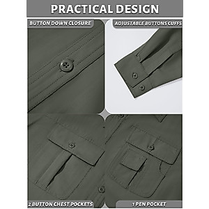 TACVASEN Outdoor Sport Military Tactical Battle Ripstop Long Sleeve Shirt for Men Army Green,X-Large