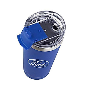 Helm Ford Basecamp Insulated Tumbler, Travel Coffee Mug With Lid, Blue, 20 Oz.