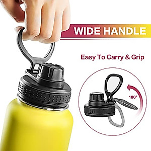 32 Oz Sports Water Bottle, Metal Flask, Insulated Water Bottle for Travel, Hot or Cold Thermos Double Wall Stainless Steel Easy to Clean, Leak-proof and BPA Free for Gym, Picnic, Trip