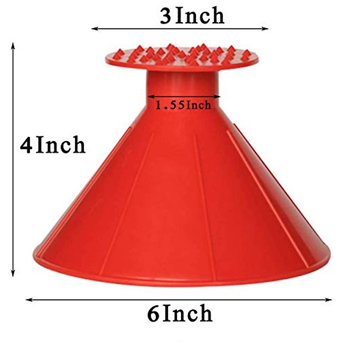 Leaflai 4 Pcs Magical Ice Scraper Funnel Scrape Car Ice Scraper Windshield Magic Snow Remover Magic Car Ice Scraper Easy Scraper Car Accessories