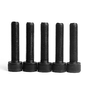 M8 x 65mm Socket Head Cap Bolts Screws 12.9 Grade Alloy Steel, Black Oxide Finish, Machine Metric Hex Socket Screw, 10PCS