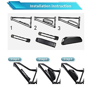 BAFANG Electric Bike Battery 48V 52V 13Ah 17.5Ah 20Ah Ebike Lithium Ion Battery with Charger and Key 500W 750W 1000W 1500W Motor AW and Other Motors
