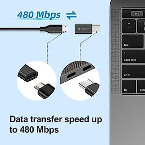 ARKTEK USB Type C Adapter, 4-Pack Micro USB Female to USB C Male Aluminum USB Type C Adapter Syncing Data Transfer and Charging Compatible with Samsung Galaxy S20 Note 10, and More (Black/White)