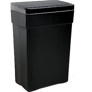 FFBag 13 Gallon/50 Liter Kitchen Trash Can, Plastic PP Automatic Sensor Touch Free Garbage Can with Lid, High-Capacity Motion Sensor Garbage Can for Bedroom Bathroom Home Office