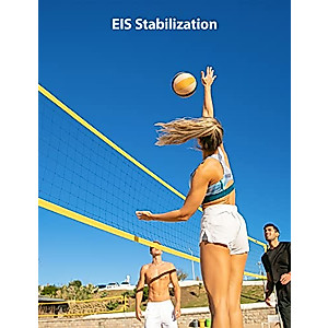 Action Camera 4K - Motorcycle Helmet Underwater WiFi Touch Screen Camera With 60FPS 20MP 8X Zoom Lens EIS Stabilization, include Remote Control, External Microphone, 2*Batteries and Accessories Kit