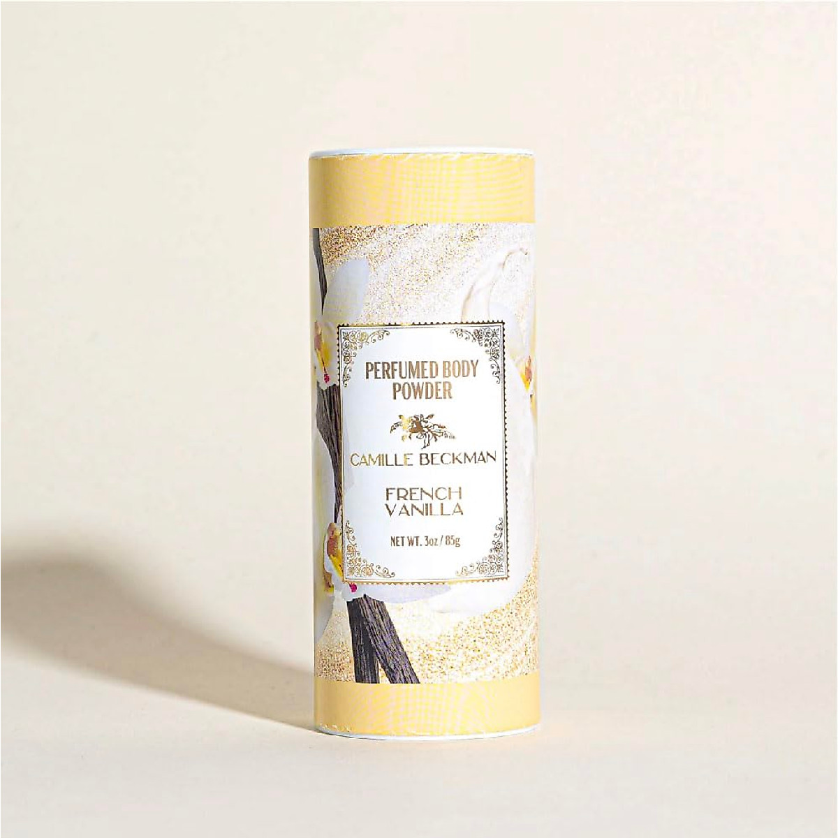 French Vanilla Scented Talc-Free Body Powder, Perfumed Dusting Powder, Camille Beckman 3 Ounce