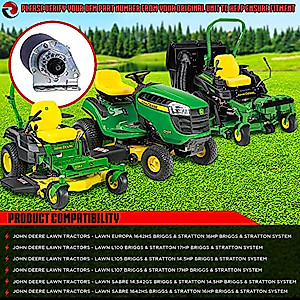 Rareelectrical New Cylinder Starter Motor Compatible With Briggs & Stratton 693551-14 Tooth, Craftsman Lawnmower Steel Flywheel, John Deere LG693551 - Briggs and Stratton Motors for Riding Mowers