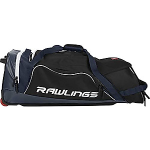 Rawlings | R1502 Wheeled Catcher's Bag | Baseball/Softball | Navy
