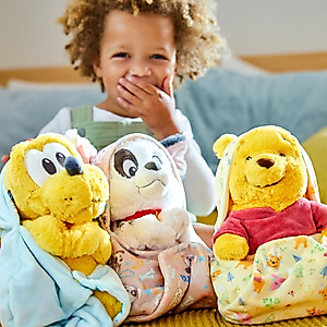 Disney Store Official Babies Collection: 10-Inch Winnie The Pooh Plush in Swaddle - Official Soft Toy for Fans & Kids