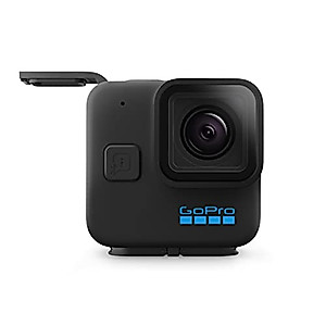 GoPro HERO11 Black Mini - Compact Waterproof Action Camera with 5.3K60 Ultra HD Video, 24.7MP Frame Grabs, 1/1.9" Image Sensor, Live Streaming, Stabilization (Renewed)