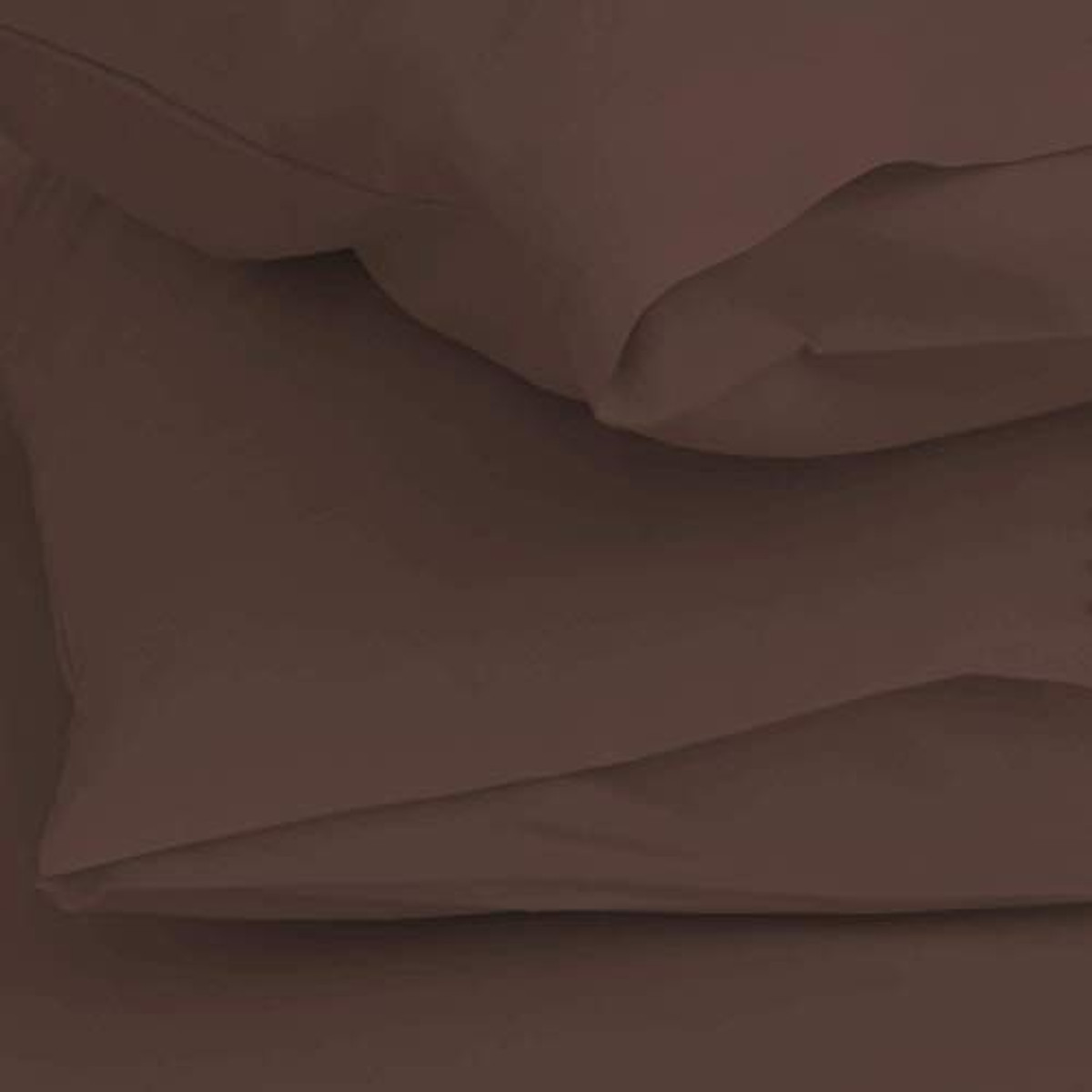 4-Piece BedSheets Set-800 Thread Count-100% Cotton Bedding Set for Short Queen Size Bed-Long Staple Cotton, Sateen Weave, Fits Upto 21'' Deep Pockets Fitted Sheet-Chocolate