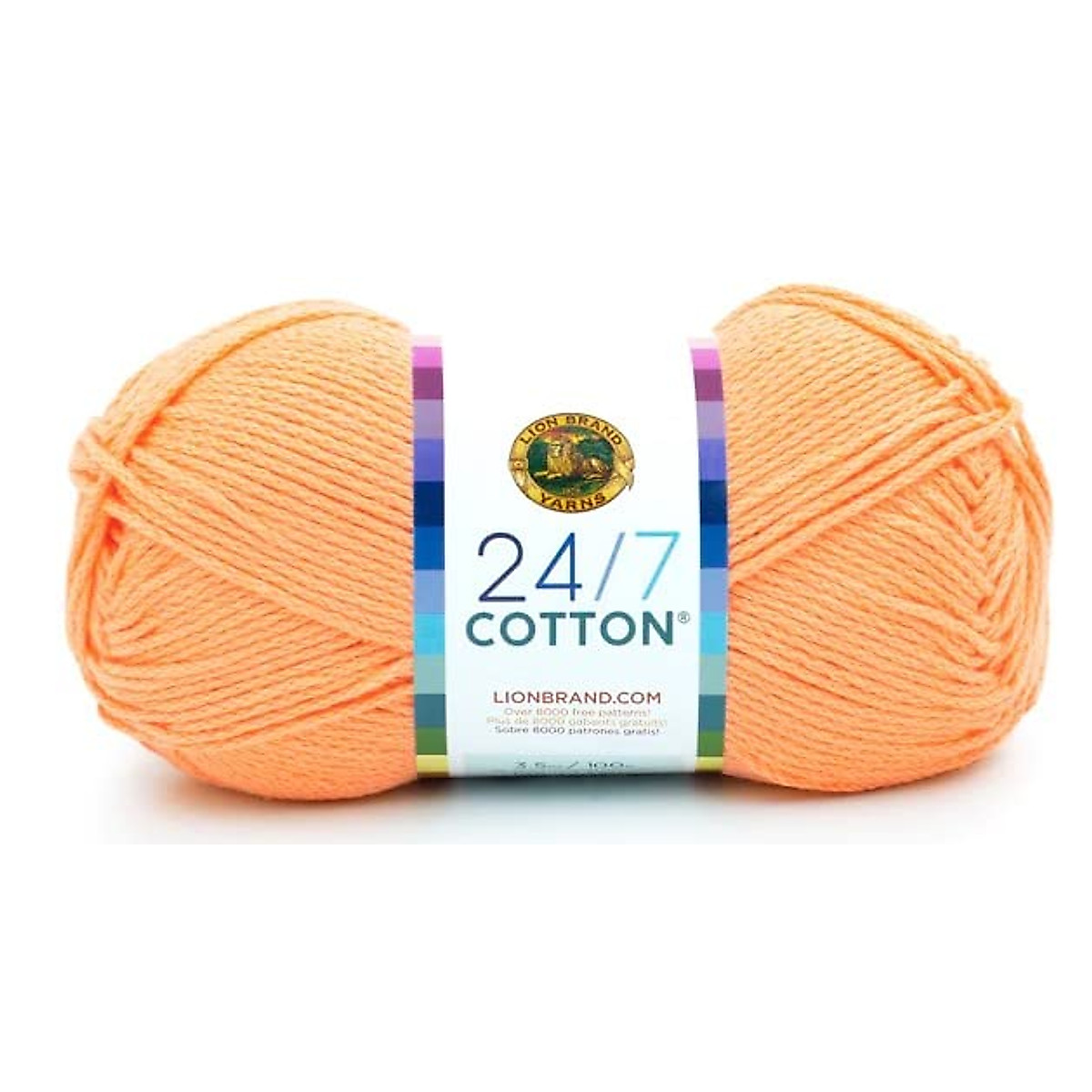 Lion Brand Yarn - 24/7 Cotton - 6 Skein Assortment (Mix 9)
