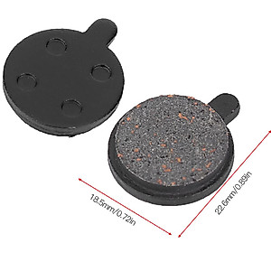 Ezweiji 5 Pairs Bike Disc Brake Pads, Semi Metal bike Brake Pads for Mountain Bicycles and Electric Scooters Replacement Kit Cycling Accessory