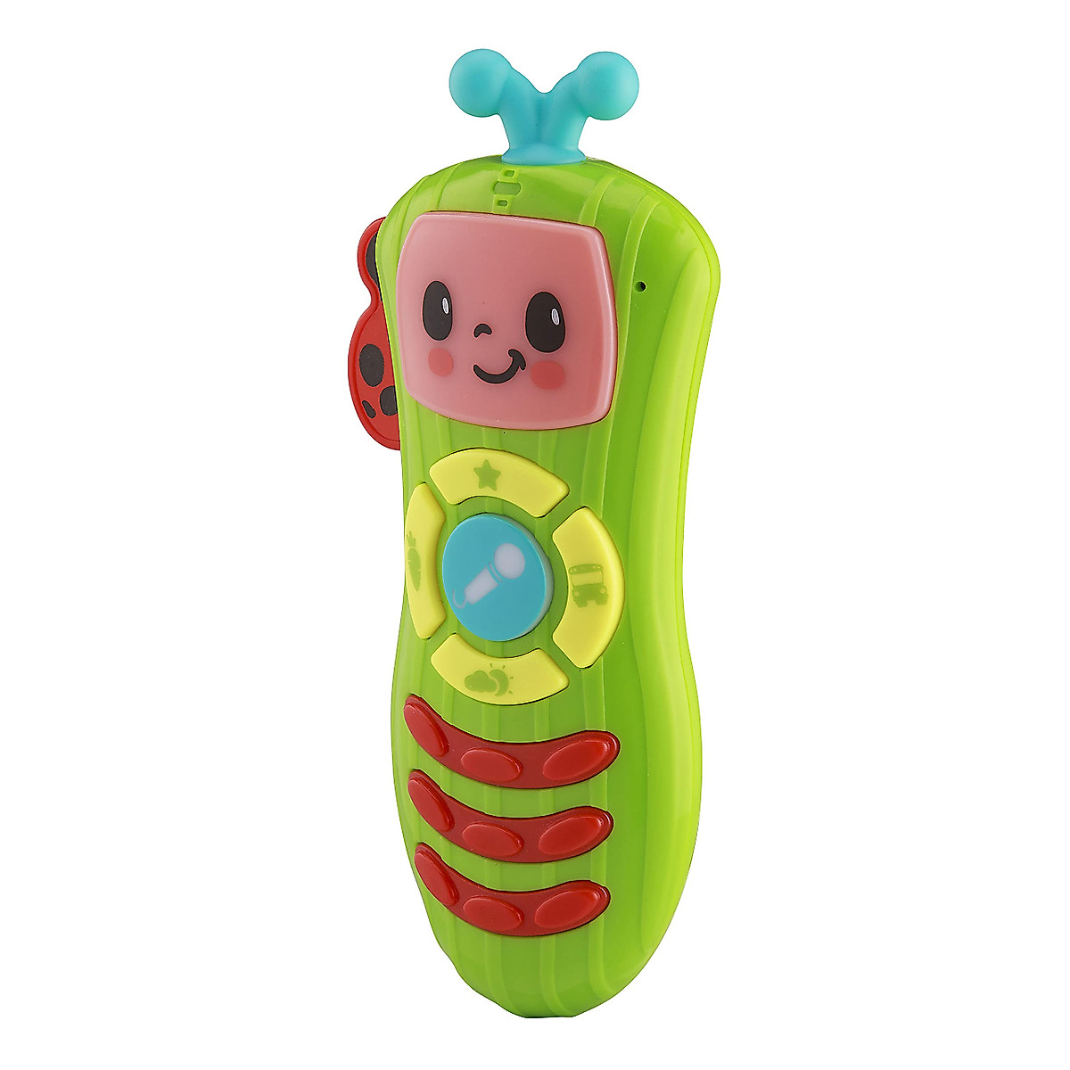 eKids Cocomelon Toy Remote Control for Toddlers, Musical Toy with Built-in Microphone and Nursery Rhymes for Children, for Fans of Cocomelon Toys and Gifts