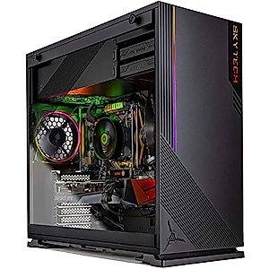 Skytech Gaming Skytech Azure Gaming PC Desktop – Intel i5-10400, RTX 3060 Ti, 1TB SSD, 16G DDR4 3200, AC Wi-Fi, Windows 11 Home 64-bit, Black