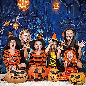 SJOLOON Halloween Backdrops for Photography Halloween Photo Backdrop Halloween Party Decorations Vinyl Background Photography Studio Props 9536(7x5FT)