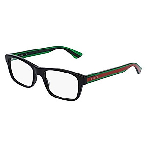 Gucci GG0006O Optical Frame 002 Black Green Transparent 53 mm