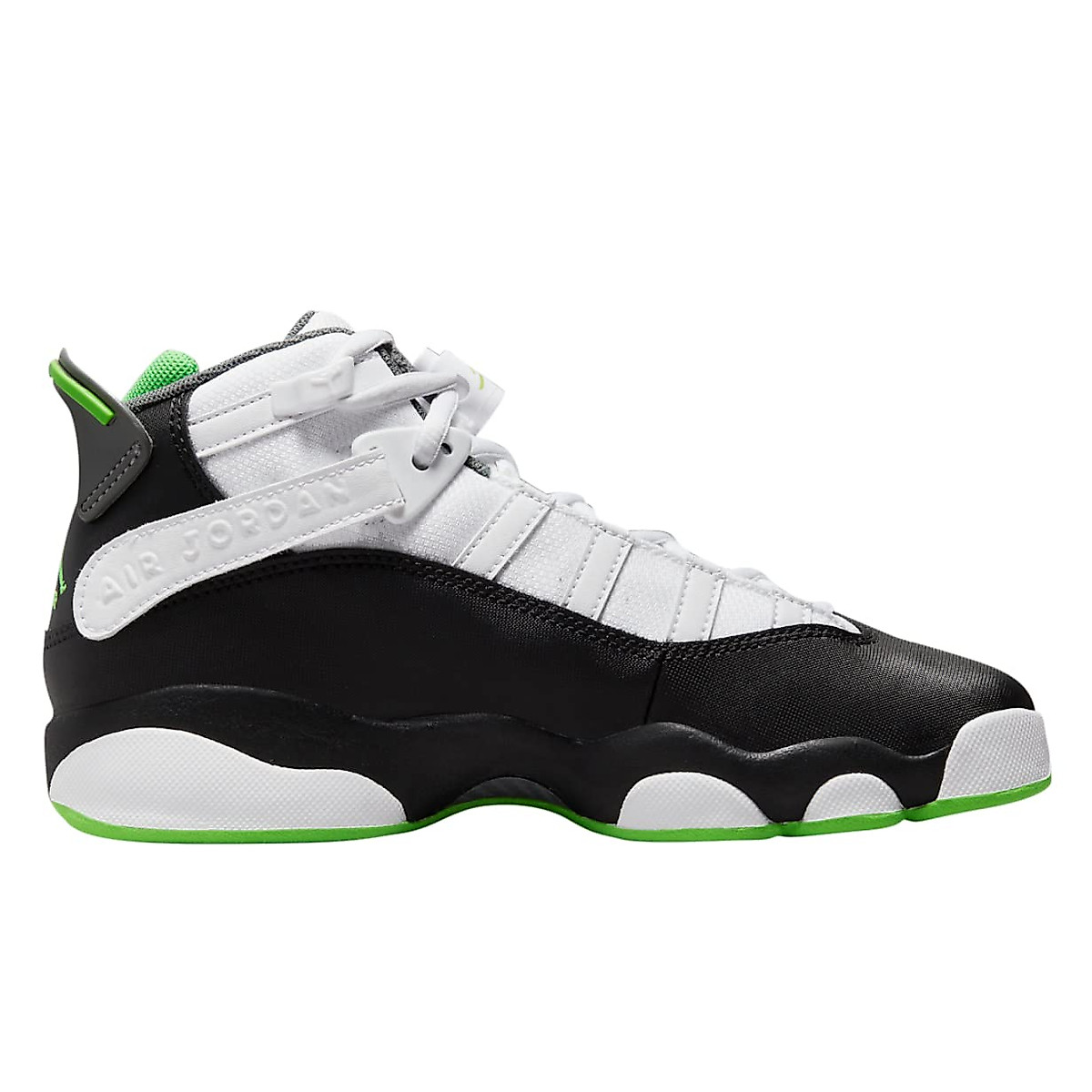 Big Kid's Jordan 6 Rings White/Green Strike-Black (323419 130) - 5