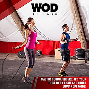 WODFitters Ultra Speed Cable Jump Rope - Adjustable Speed Rope for Double Unders