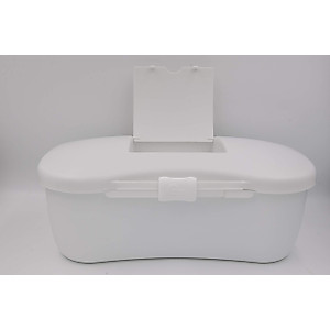 Joyboxx + Playtray Limited Edition - The #1 Toy Box for Adults - Hygienic Clean and Lock Storage System, Made in The USA, Non-Toxic, Recyclable (White and White)