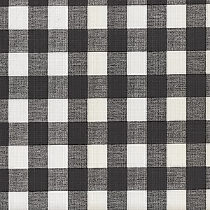 Pillow Perfect Outdoor/Indoor Anderson Matte Reversable Chair Pad, 2 Count (Pack of 1), Black