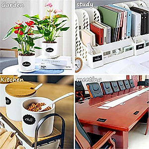 Harapu Chalkboard Labels Stickers for Food Jars, Spice, Glass, Cups, Bottles, Containers and Canisters, Decorative Reusable Waterproof Blackboard Labels - 4 Sheet (32 Pcs)